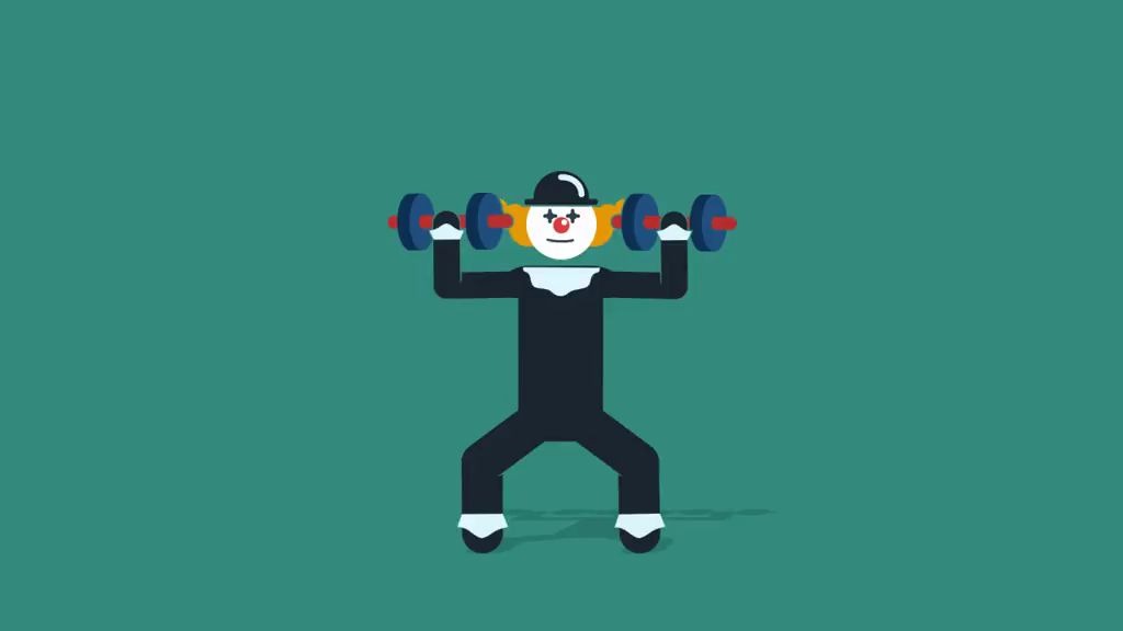 AE模板-二维卡通人物抽象线条MG模板动画人物角色服装动作工具包