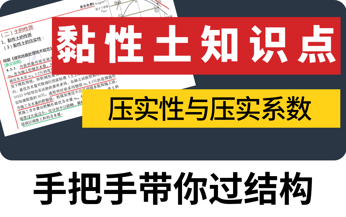 注册结构 | 何为黏性土的压实性与压实系数?