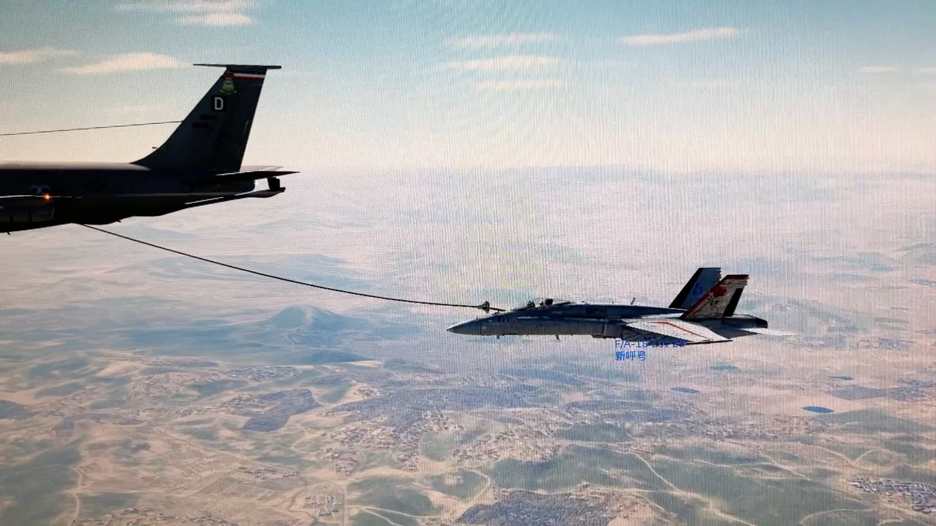 dcs萌新f18第一次空加一杆满