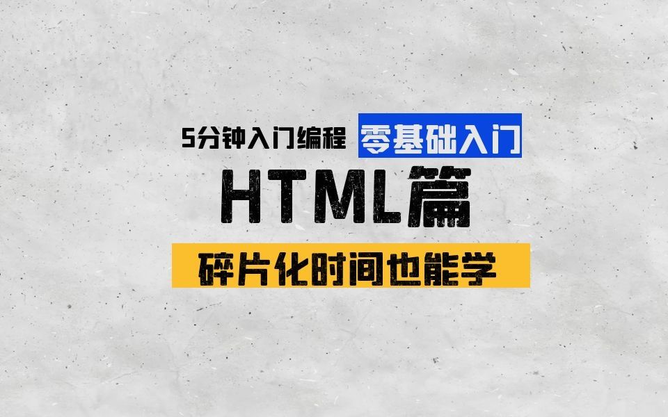 女老师5分钟带你学编程-html篇 | 第一章:基础知识介绍