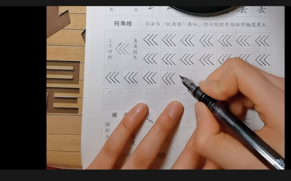 Day10控笔训练--锐角线、撇折、钝角线、撇点