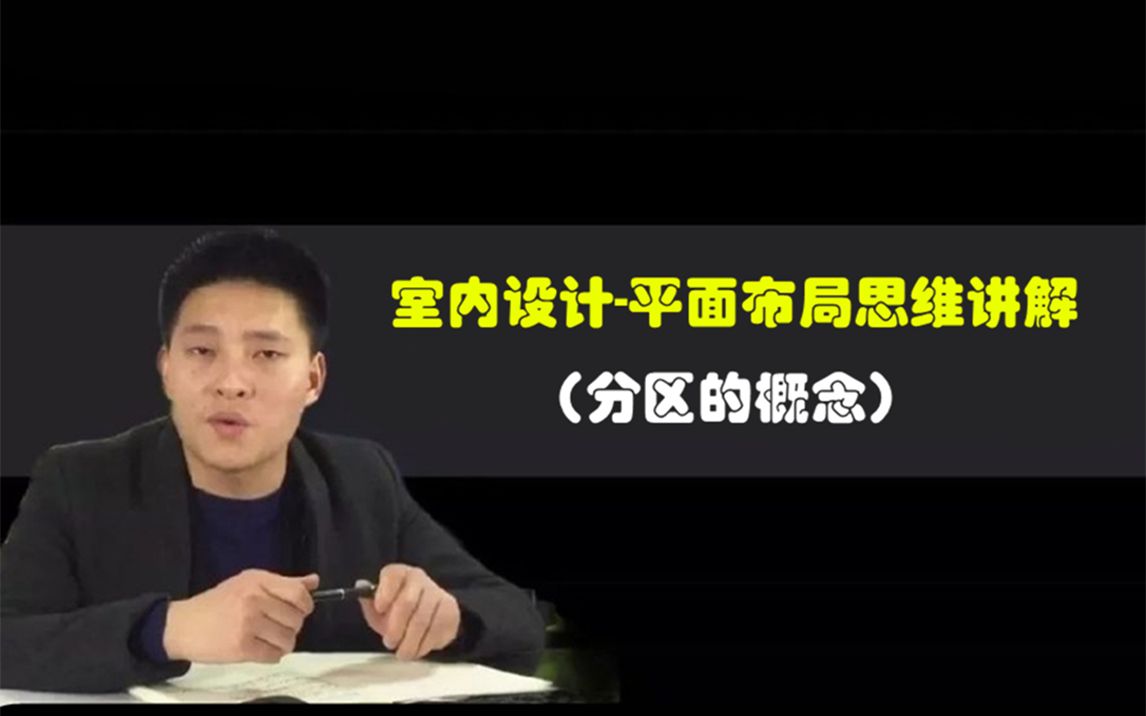 室内设计-平面布局思维讲解(分区的概念)
