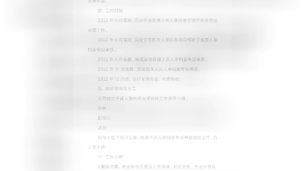干部人事档案专项审核工作实施方案