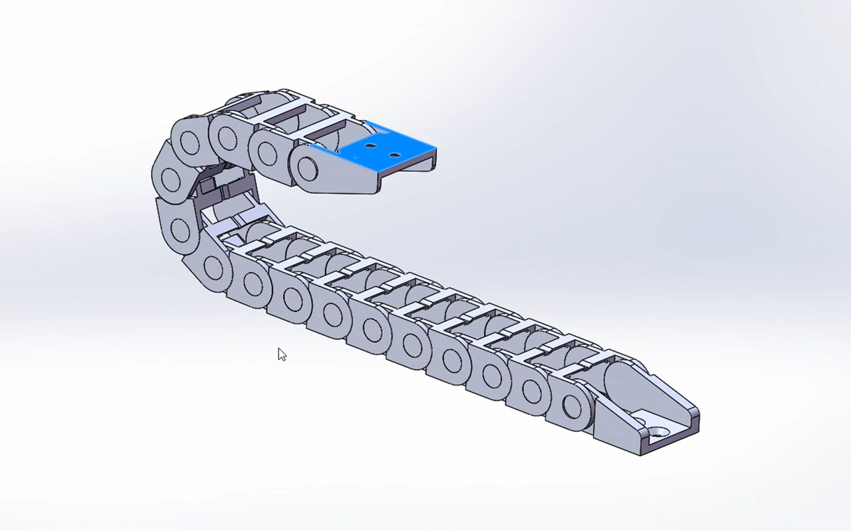 Solidworks中拖链的绘制与装配!