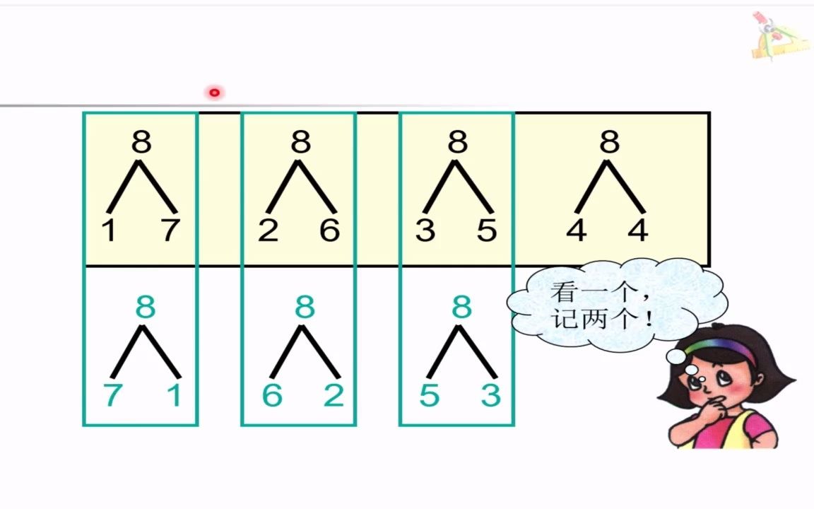 18 部编版 一年级数学上册 8和9的组成