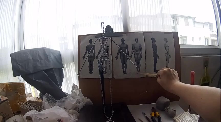 男人体简单大块面塑造(1)
