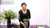 自然风插花作品制作教程 新手学习插花 架构插花手法视频教学 学插花...