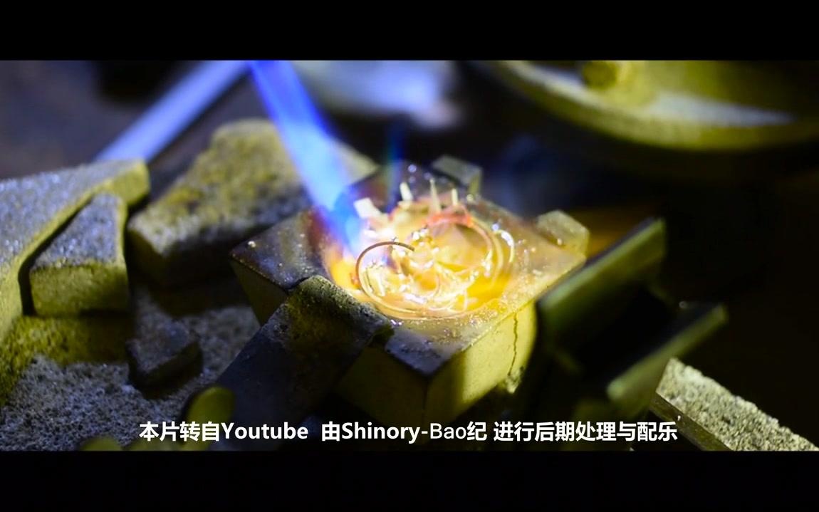 珐琅镶嵌珠宝戒指制作全流程