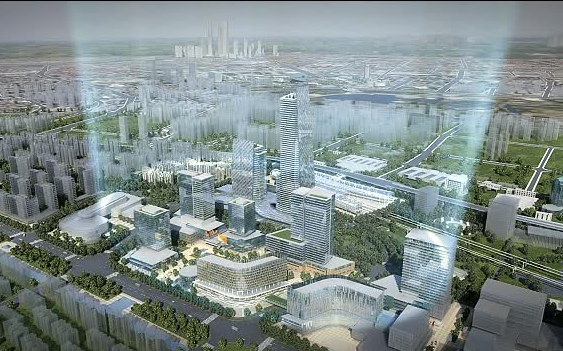 上海轨道交通轻轨地铁龙阳路站建筑设计方案,TOD,商业综合体,商业...