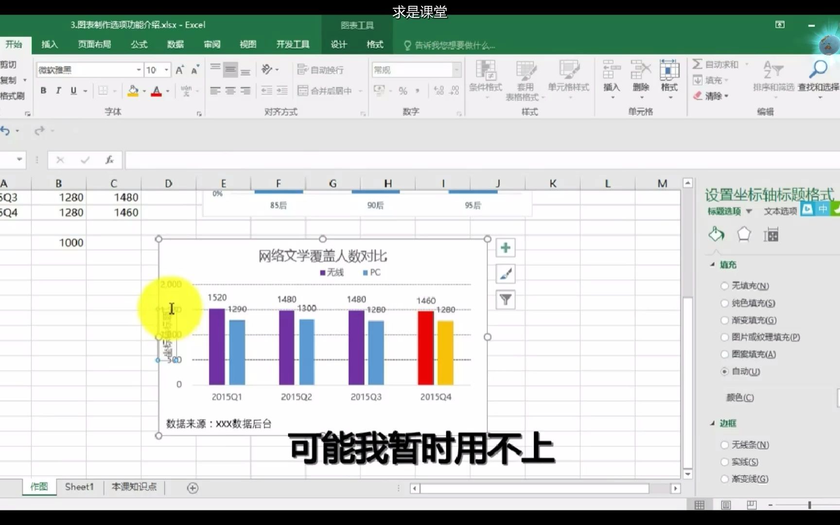 4.3 图表选项功能(2)