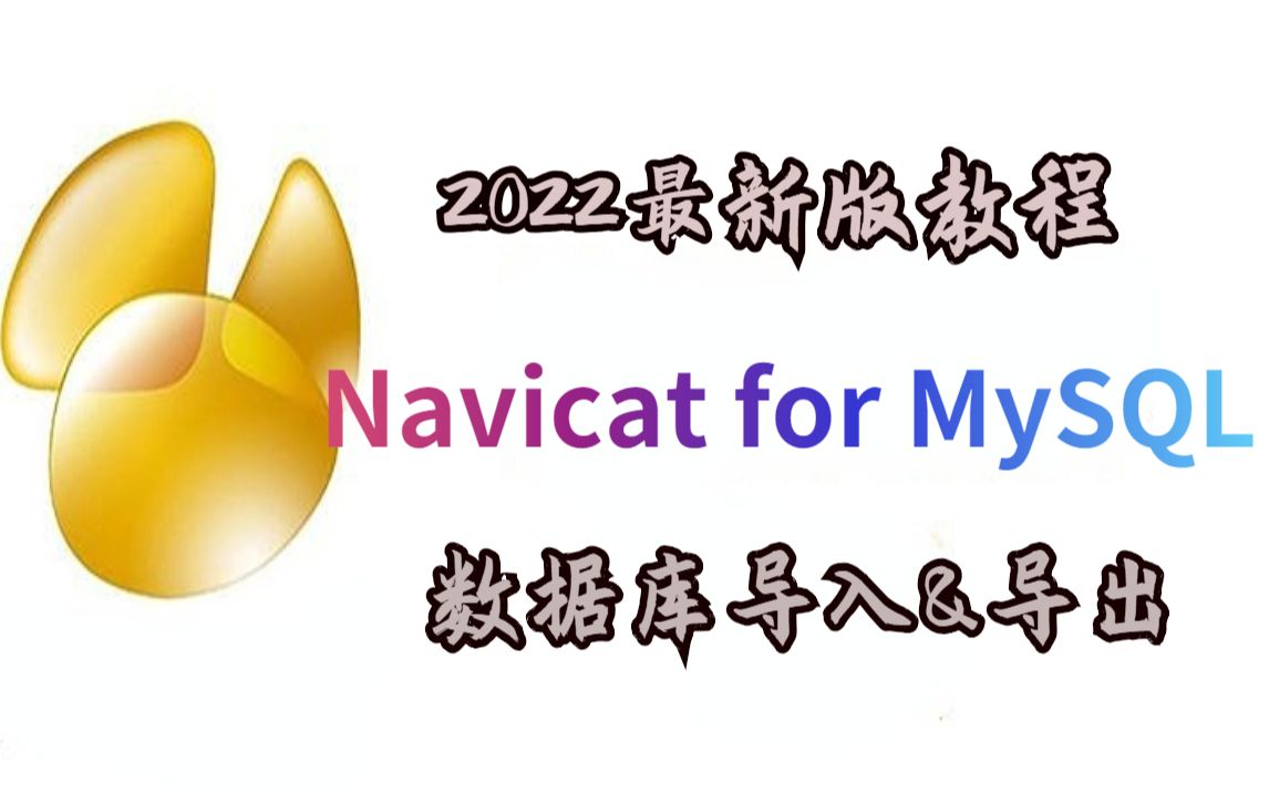 【保姆级】2022最新版Navicat for MySQL全面教程_手把手教会_小白...