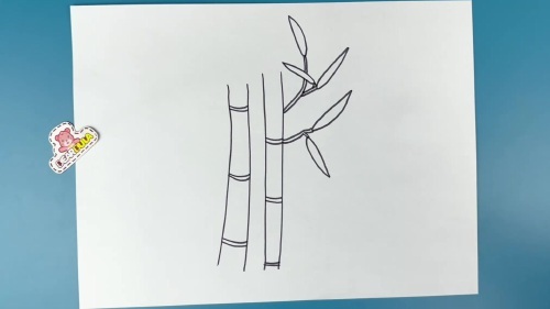 竹林简笔画,画一片简单的竹子