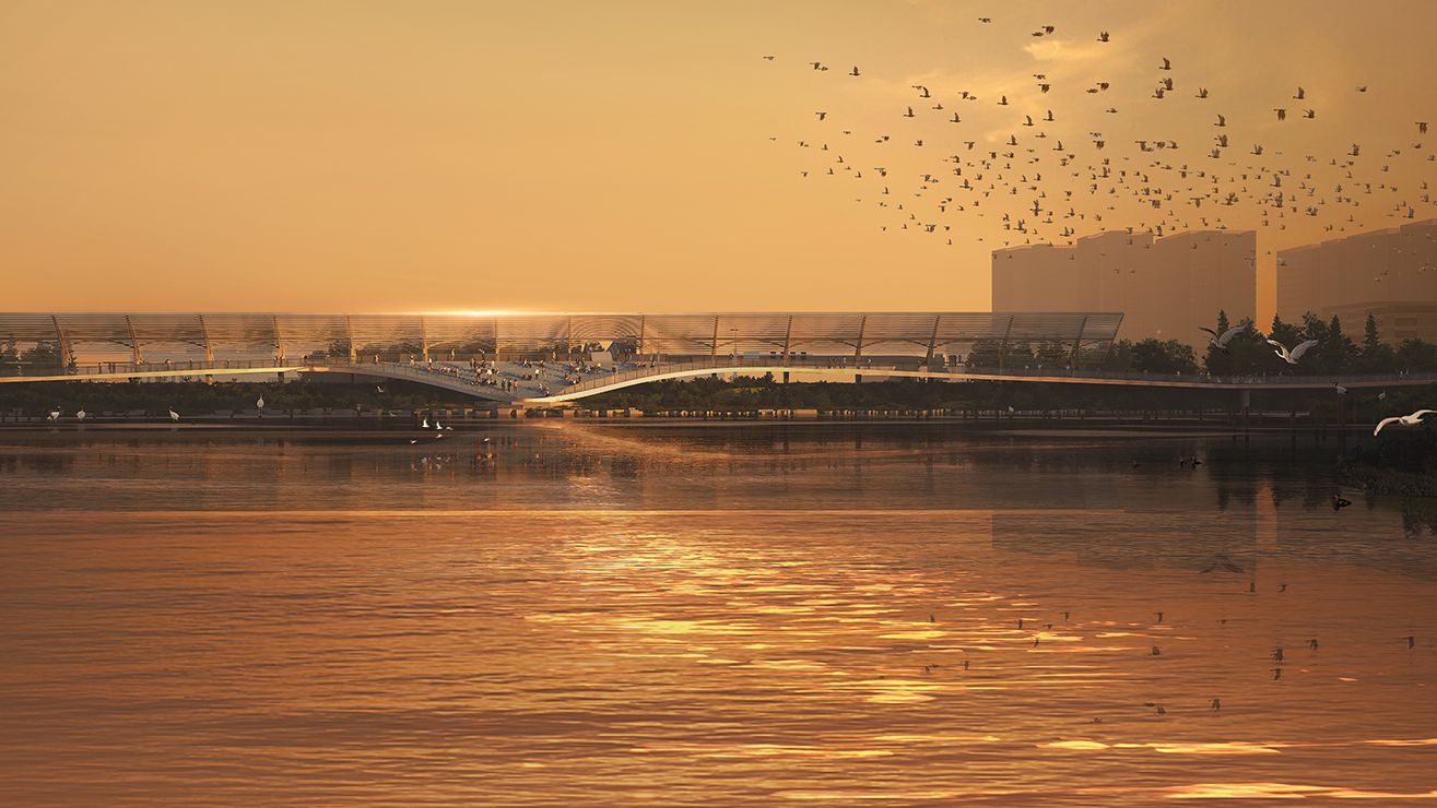 MLA+&栾栌:地平线 海平线丨东莞滨海湾新区交椅湾慢行系统连廊国际...