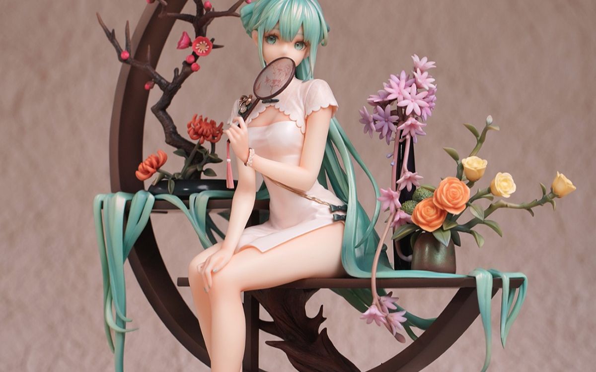 穿旗袍的初音未来模型制作手办教程下集来了