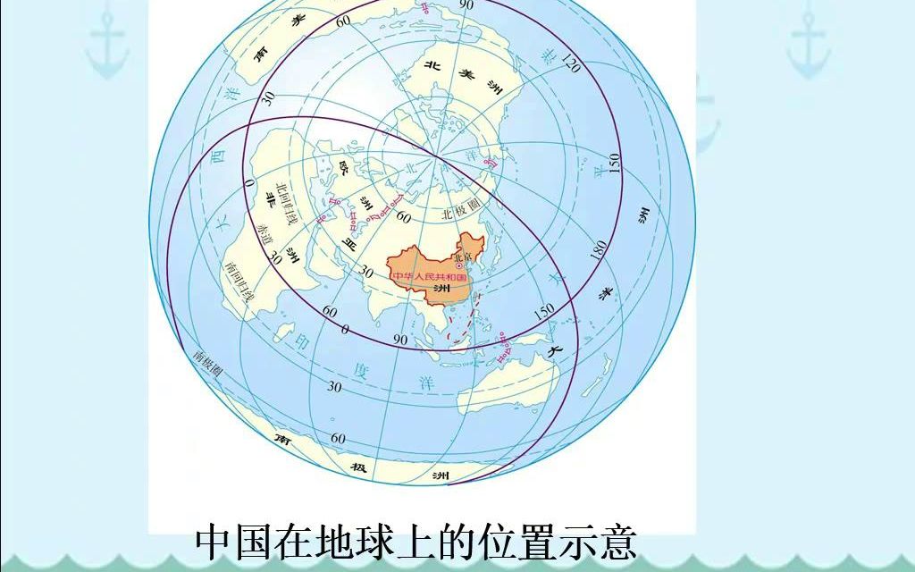 中国、地图、世界、地理位置、半球、海陆、经纬度、知识和方法的...