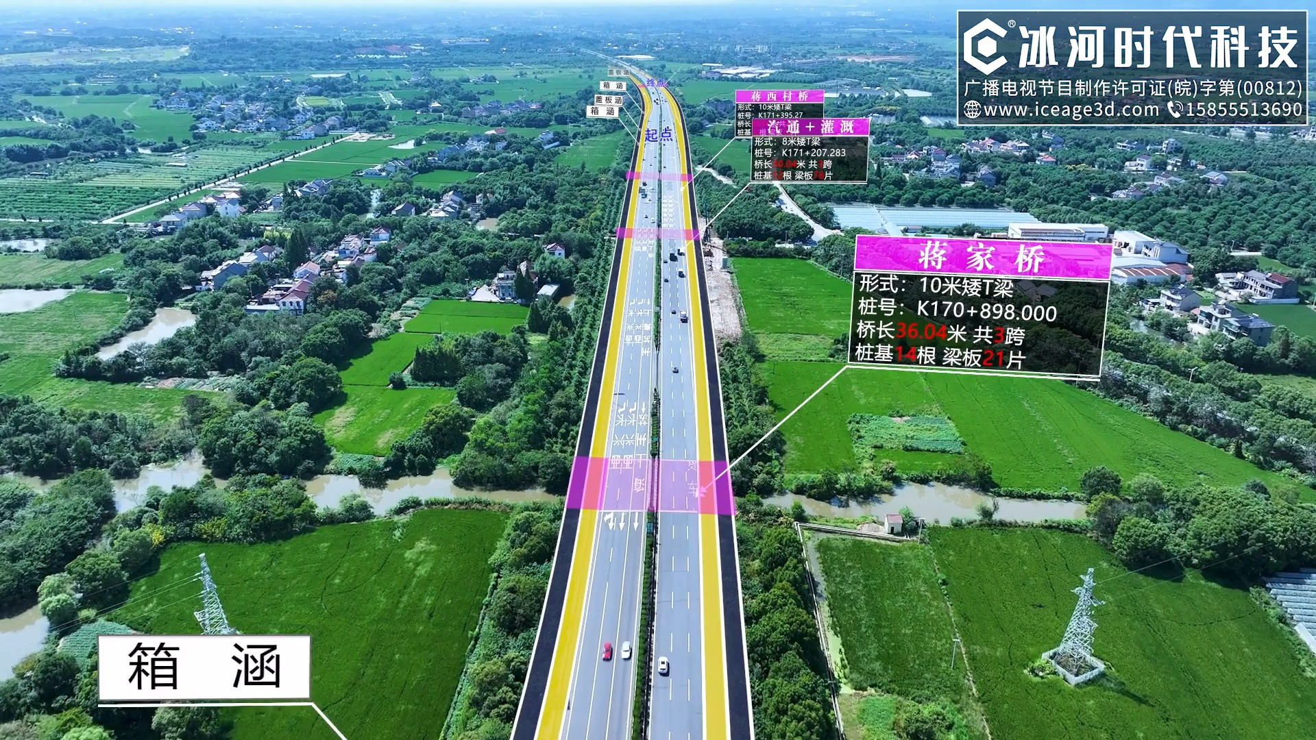 ...合成,河道规划 道路设计 航拍BIM实景模型合成 三维动画,航拍实景合成