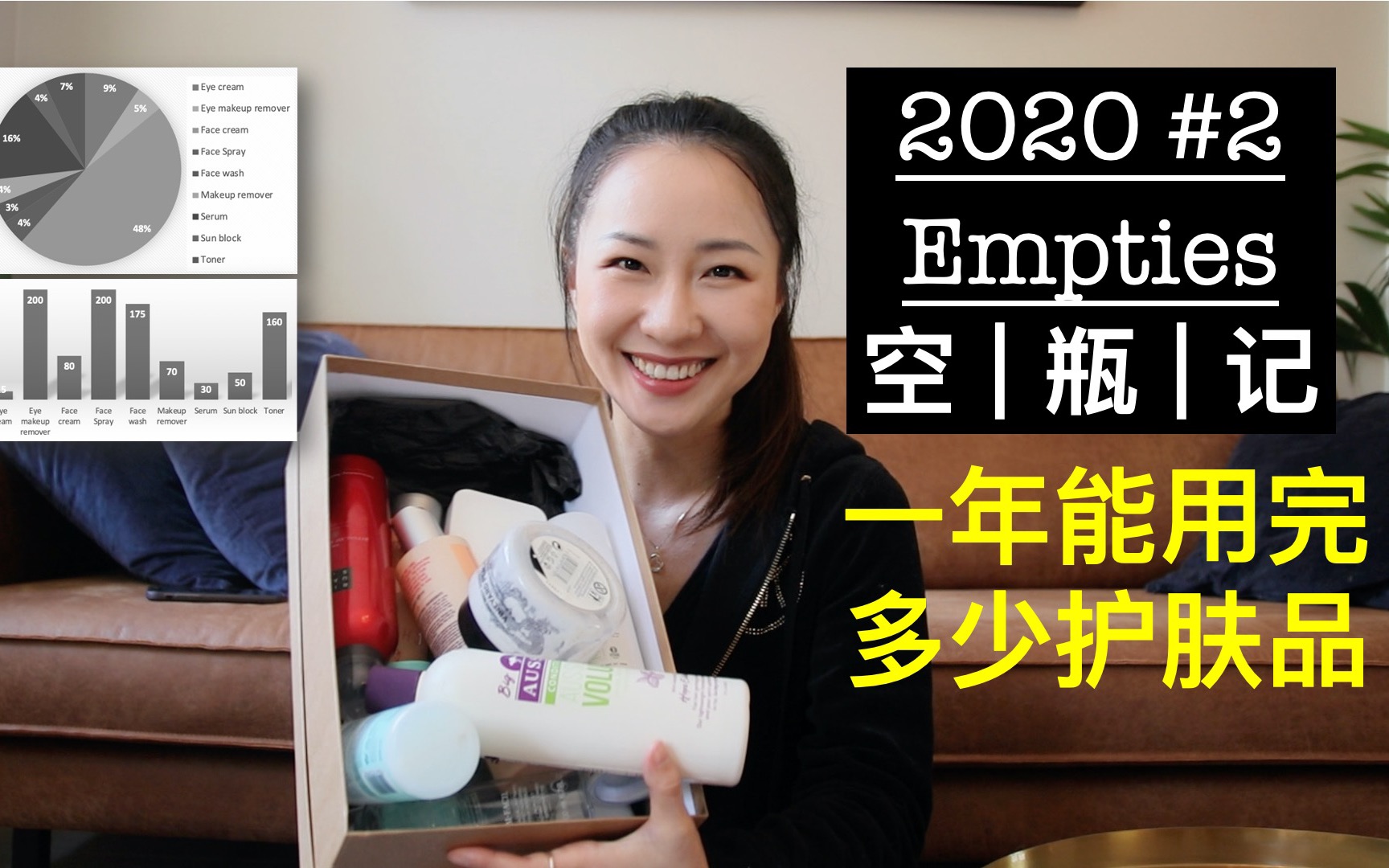 ...用完多少护肤品 | Products I’ve used up | 极简主义 | 表格手账美妆空瓶