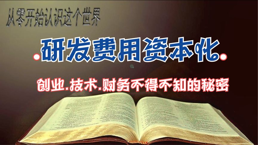 研发费用资本化~创业者.技术人.财务人不得不知的秘密