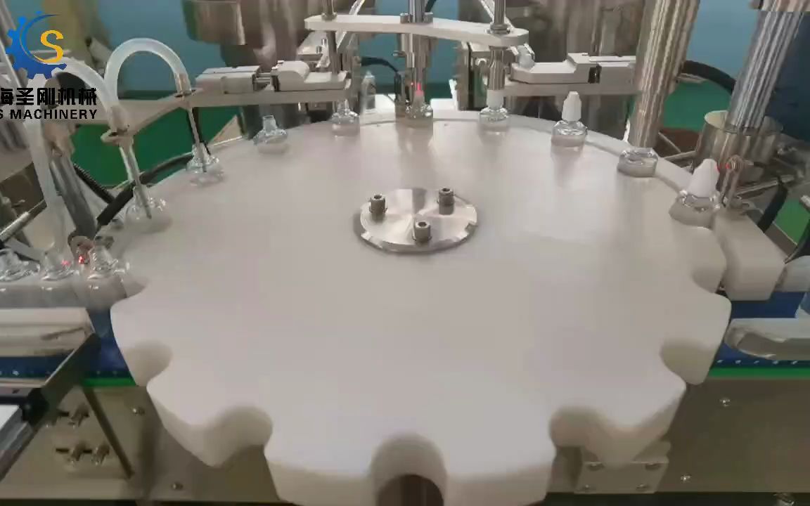 圣刚滴管精华液灌装机 冻干粉溶媒液灌装机 全自动灌装加塞旋盖机