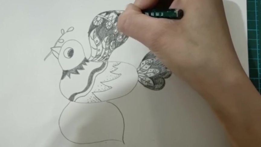 简笔画画一只飞翔的小鸟,简单易学小朋友野可以学会,教程附上