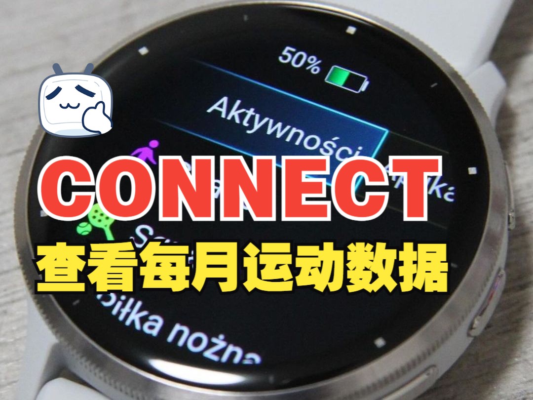如何查看佳明Connect的每月活动记录?