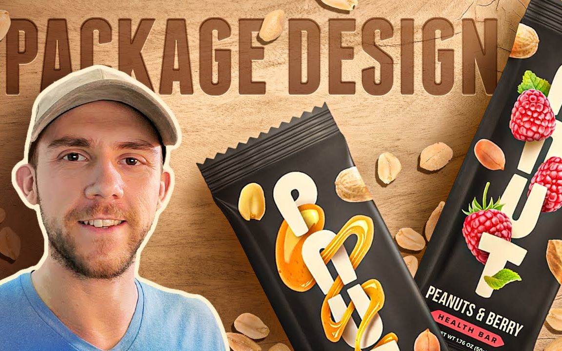 【AI/PS】完整的花生糖logo和包装设计过程-Logo & Package Design ...