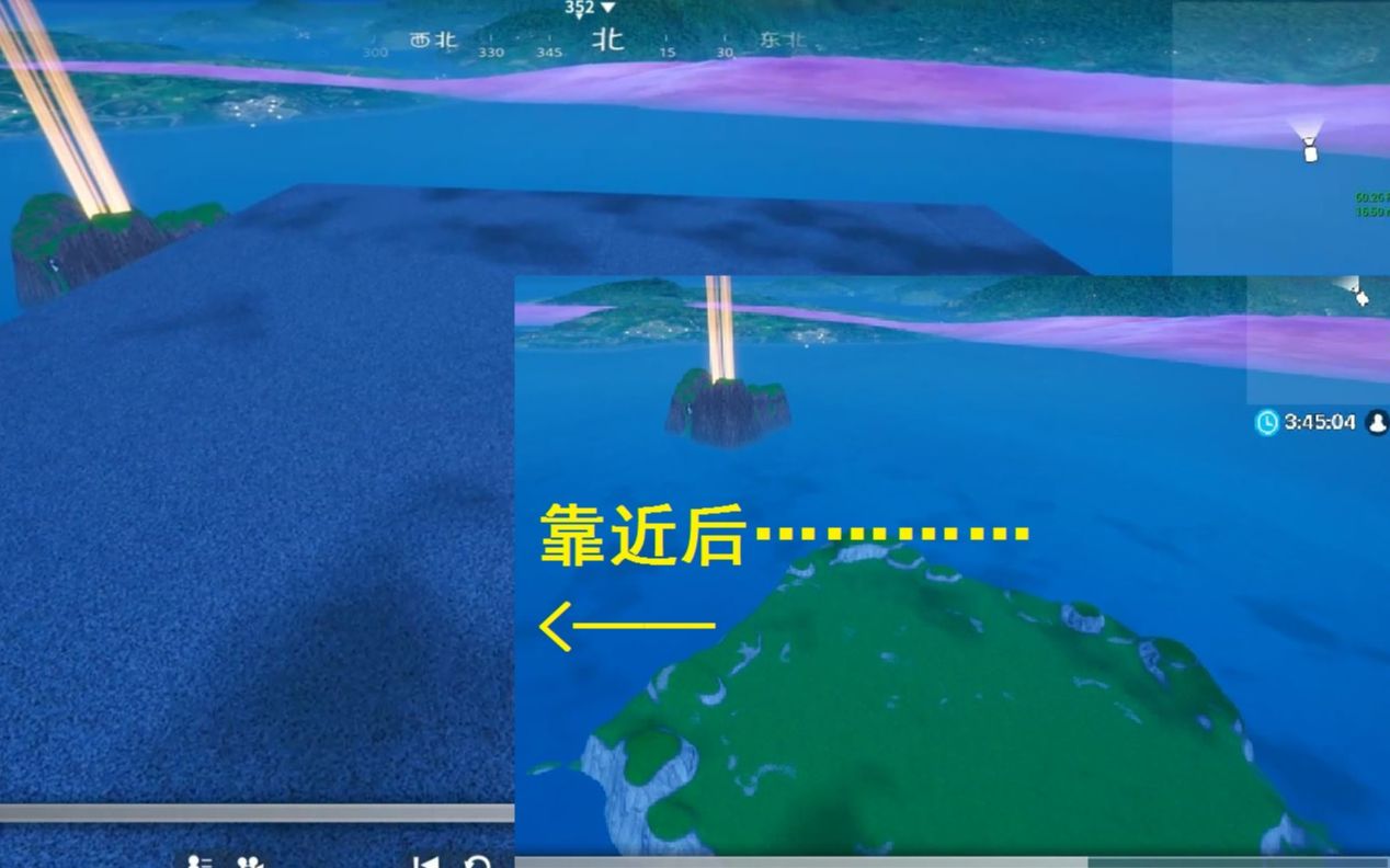 堡垒之夜:Epic真是用心,为了隐藏嗨皮岛的各种岛屿,直接在岛外边加了...