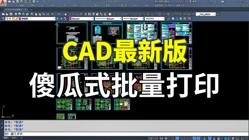 CAD最新版,傻瓜式批量打印,最高支持cad2025