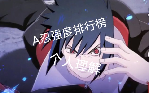 A忍强度排行榜(个人理解)