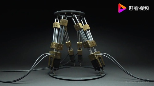 运动学六足模拟机械结构,设计的很灵活!