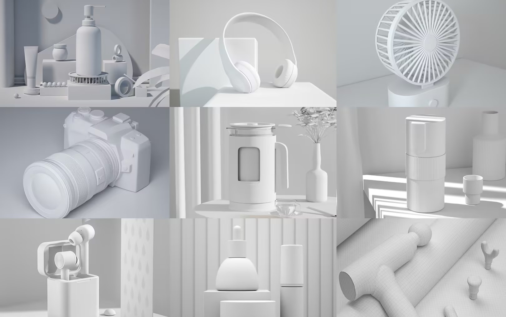 【C4D教学】C4D产品建模案例教学合集!每日一练即可接单!