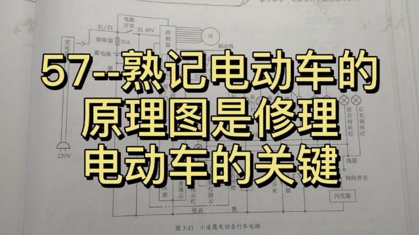 57--熟记电动车的原理图,它是修理电动车的关键,你说对吗?