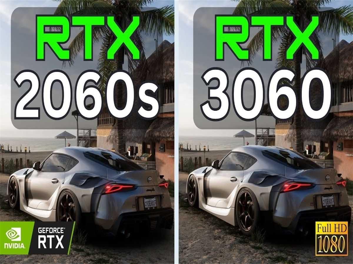 RTX 2060Super 8G vs RTX 3060 12G 显卡对比(1080P分辨率测试,...