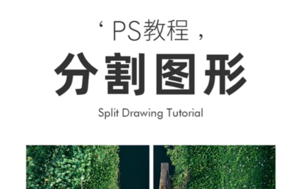 ps一键分割图片你会了吗?一步搞定!