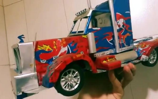 【CK&PD原创】手工DIY易拉罐擎天柱大卡车模型