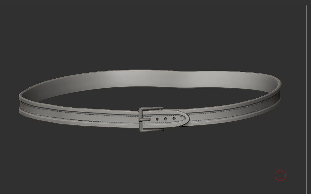 zbrush硬表面皮带制作