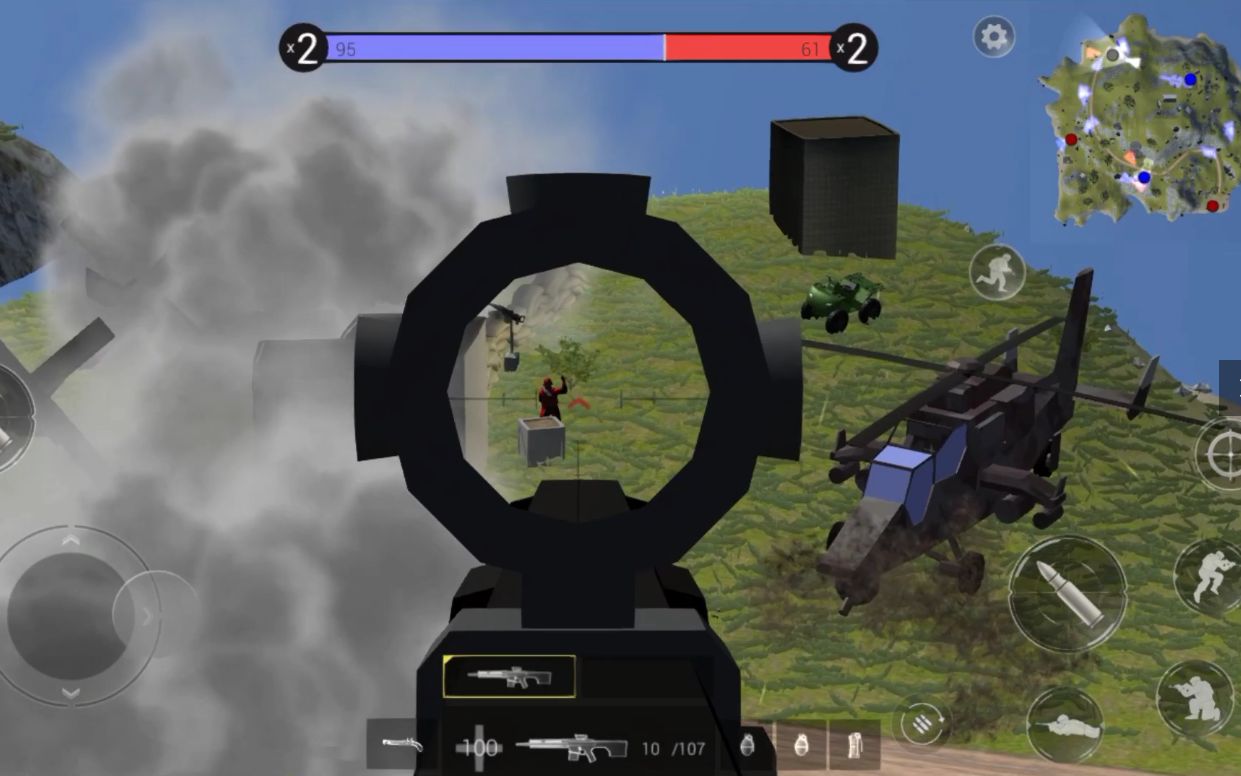 Steam移植的FPS手游《战地模拟器》可以驾驶武装直升机摧毁敌军!