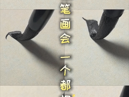 书法入门基础笔画篇·一通百通