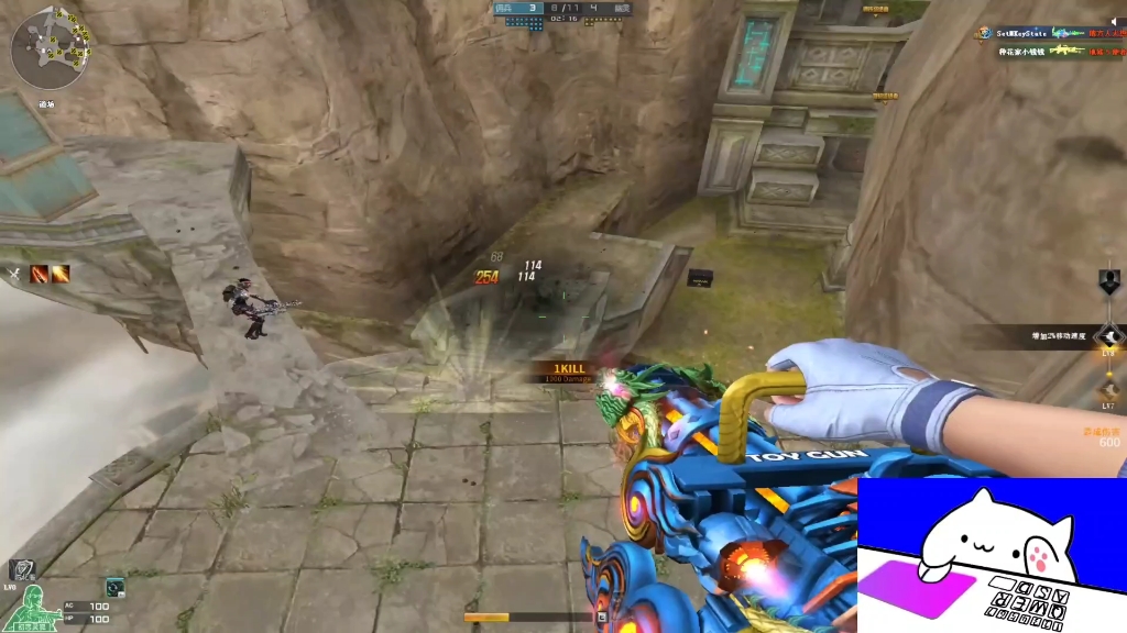 穿越火线 玩生化炼狱,罗技和血手随机时间的宏【lua】开就完了!叁连...