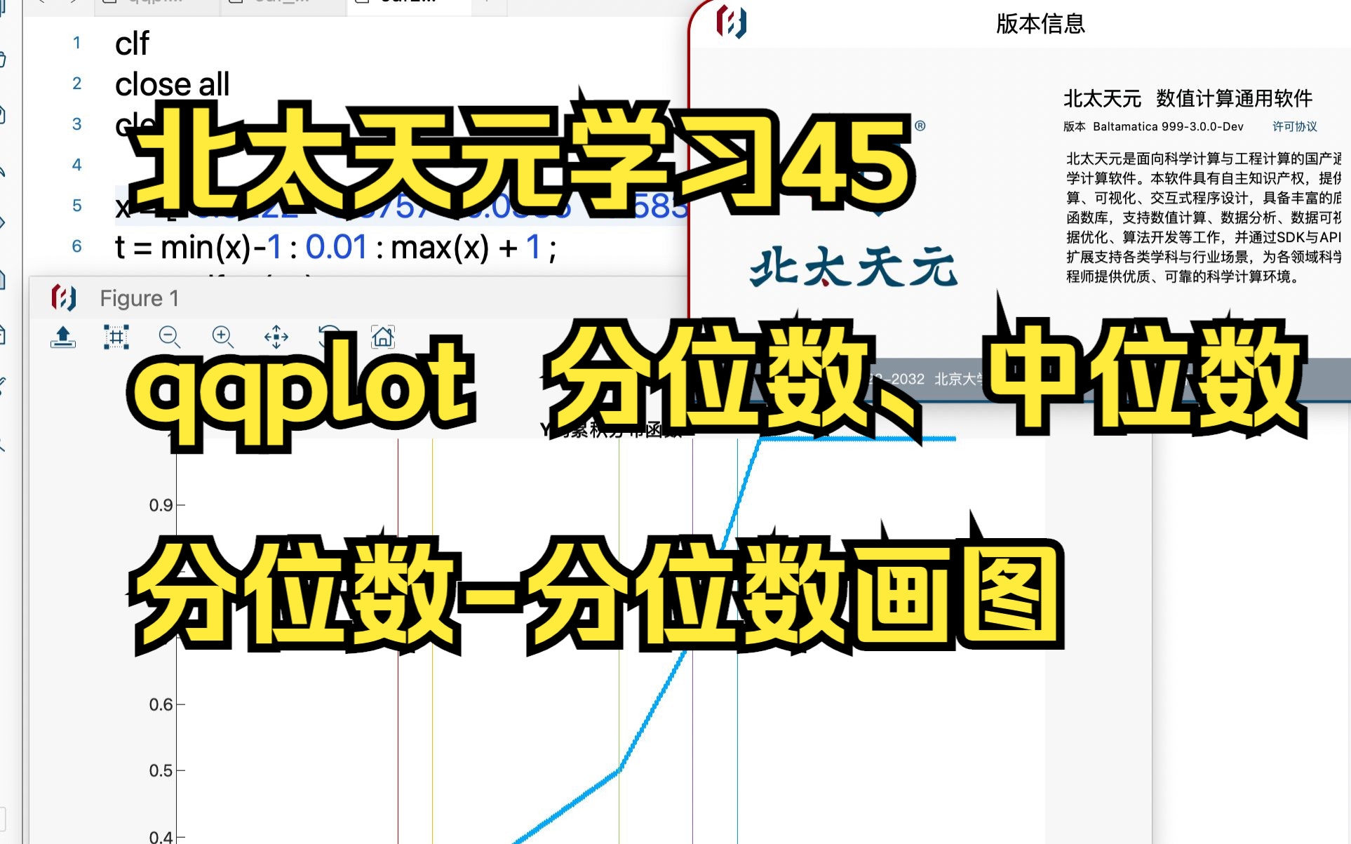 专栏转视频-北太天元学习45:分位数-分位数画图(qqplot)简介