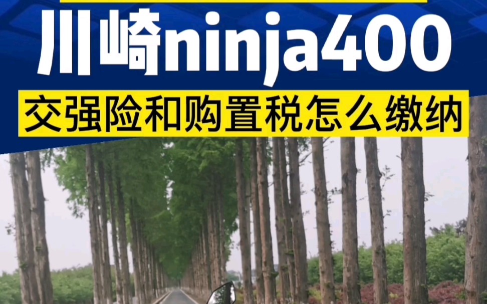 ...400摩托车购置税和交强险去哪里缴纳?如何缴纳?川崎准车主看过来…