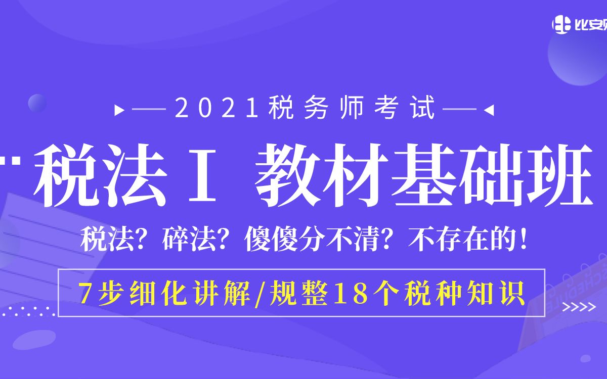 6-2021年税务师考试-第一章-第3节-税收实体法与税收程序法(2)