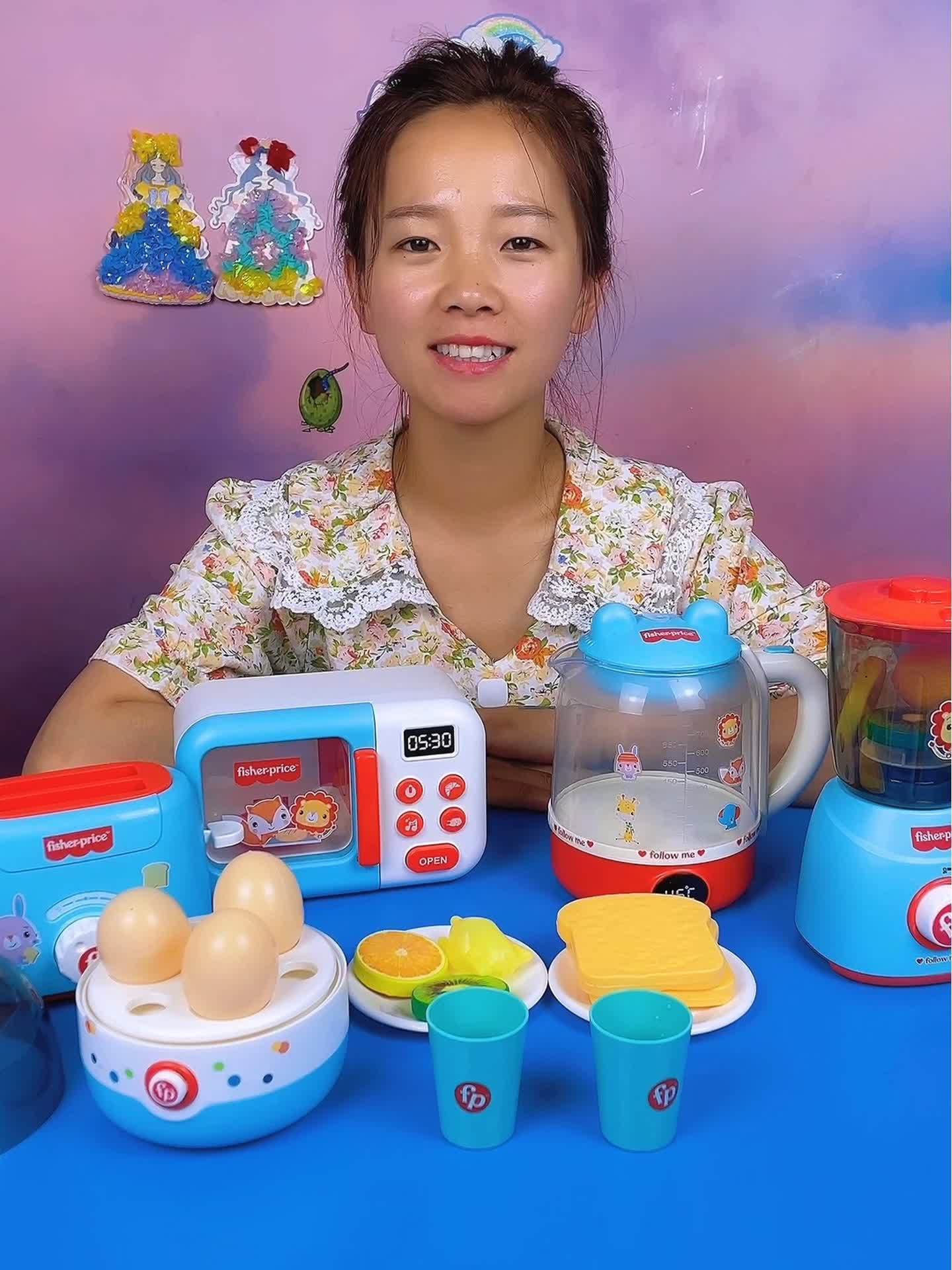 用迷你小厨房做好吃的,这也太好玩了