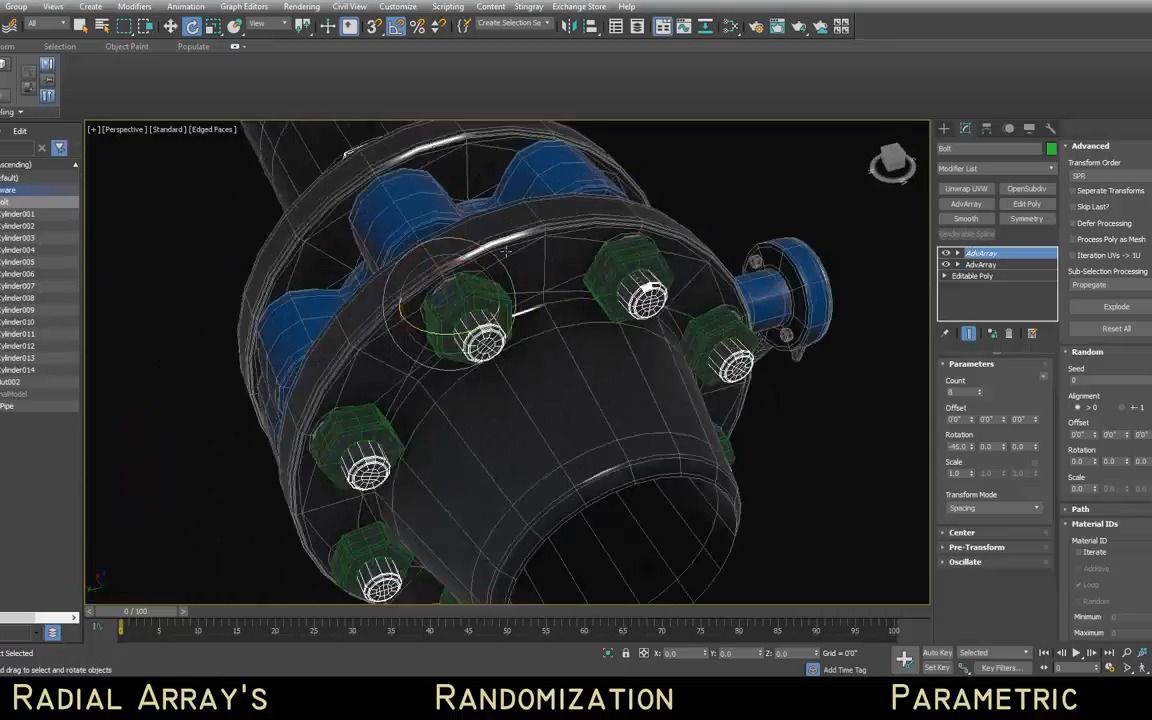3DMAX超级阵列插件AdvArray