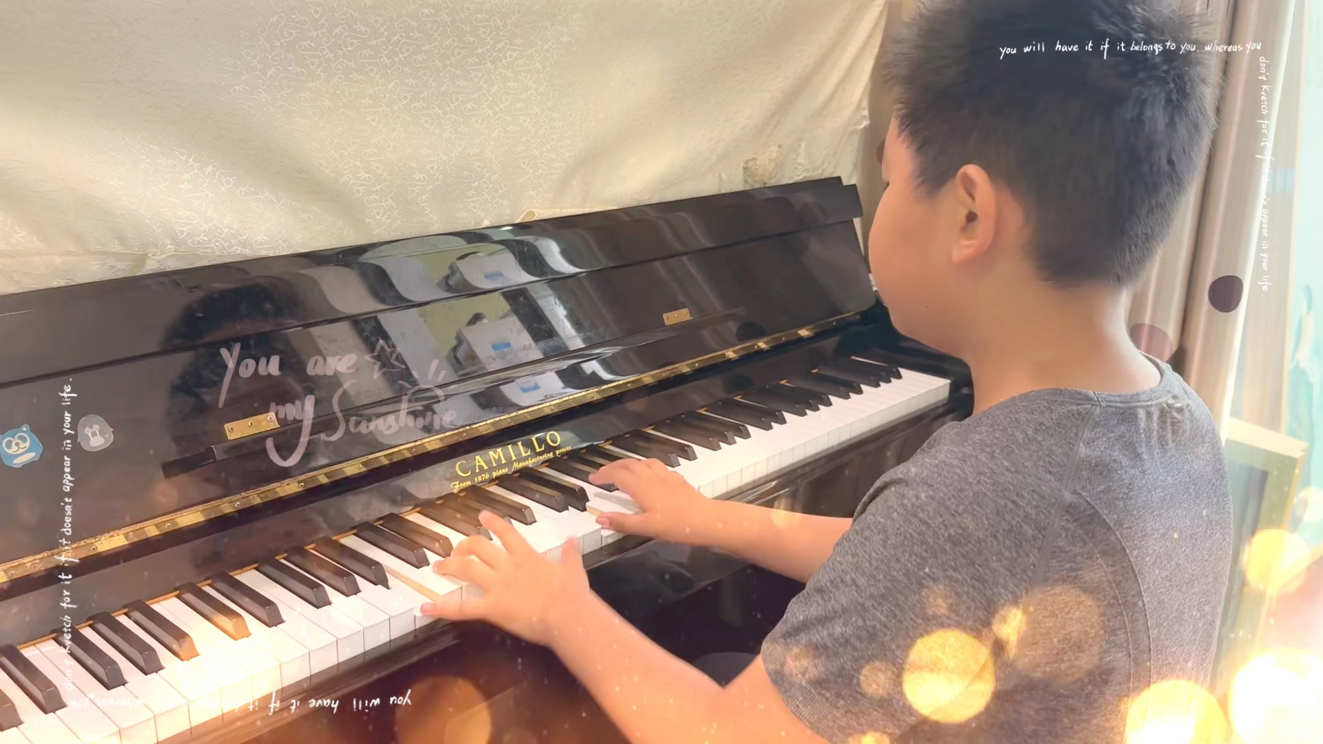 让我们荡起双桨 钢琴曲