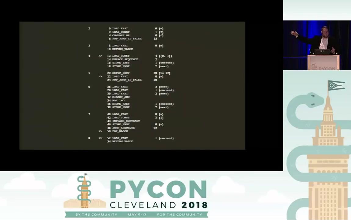 [中文字幕]PyCon 2018:James Bennett--理解 Python 字节码 掘金翻译计划