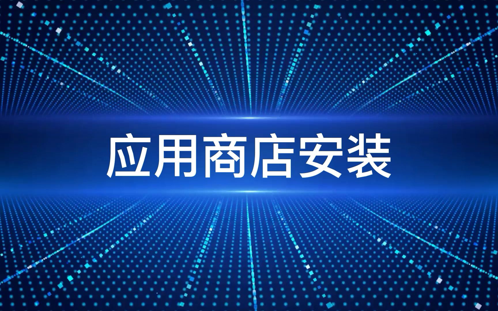 应用商店安装软件