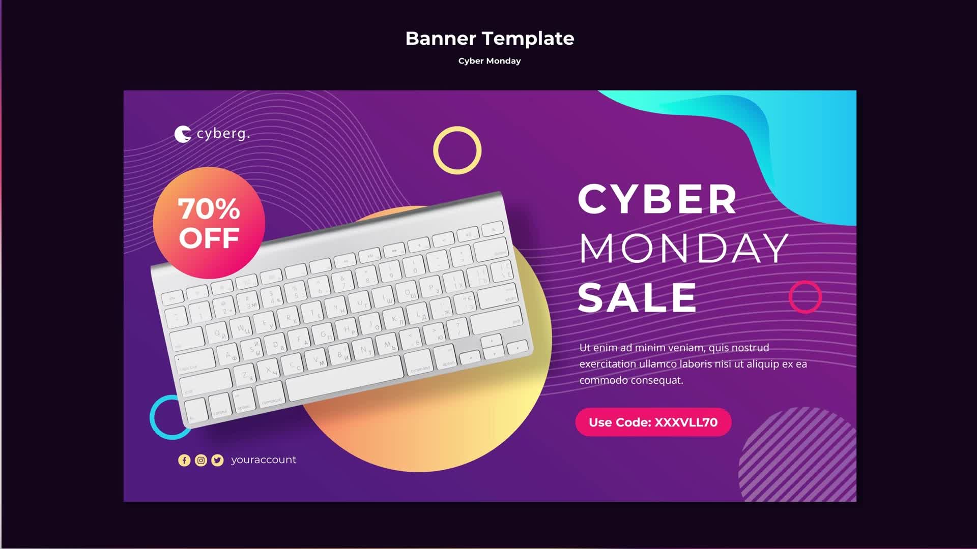 3C数码产品电商促销Banner海报