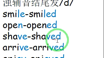 动词原形-过去式规则变化的发音规律!