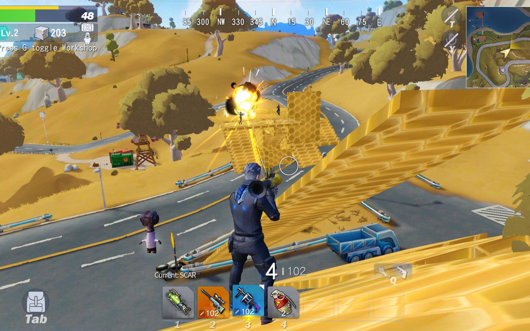 【免费steam游戏#58】这是低配版堡垒之夜? | CreativeDestruction 试玩